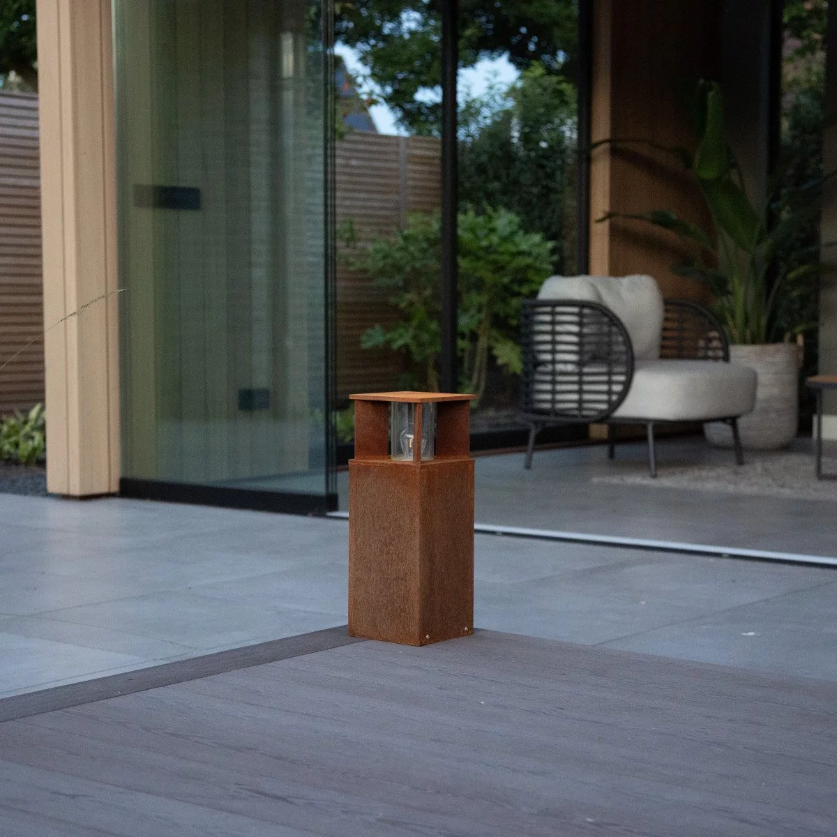 Eine robuste Außenlampe - Gartenleuchte Corten | Nostalux.de