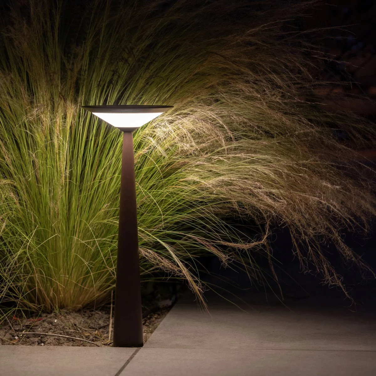 Corten Außenleuchte 45 cm – Elin Gartenlampe | Nostalux.de