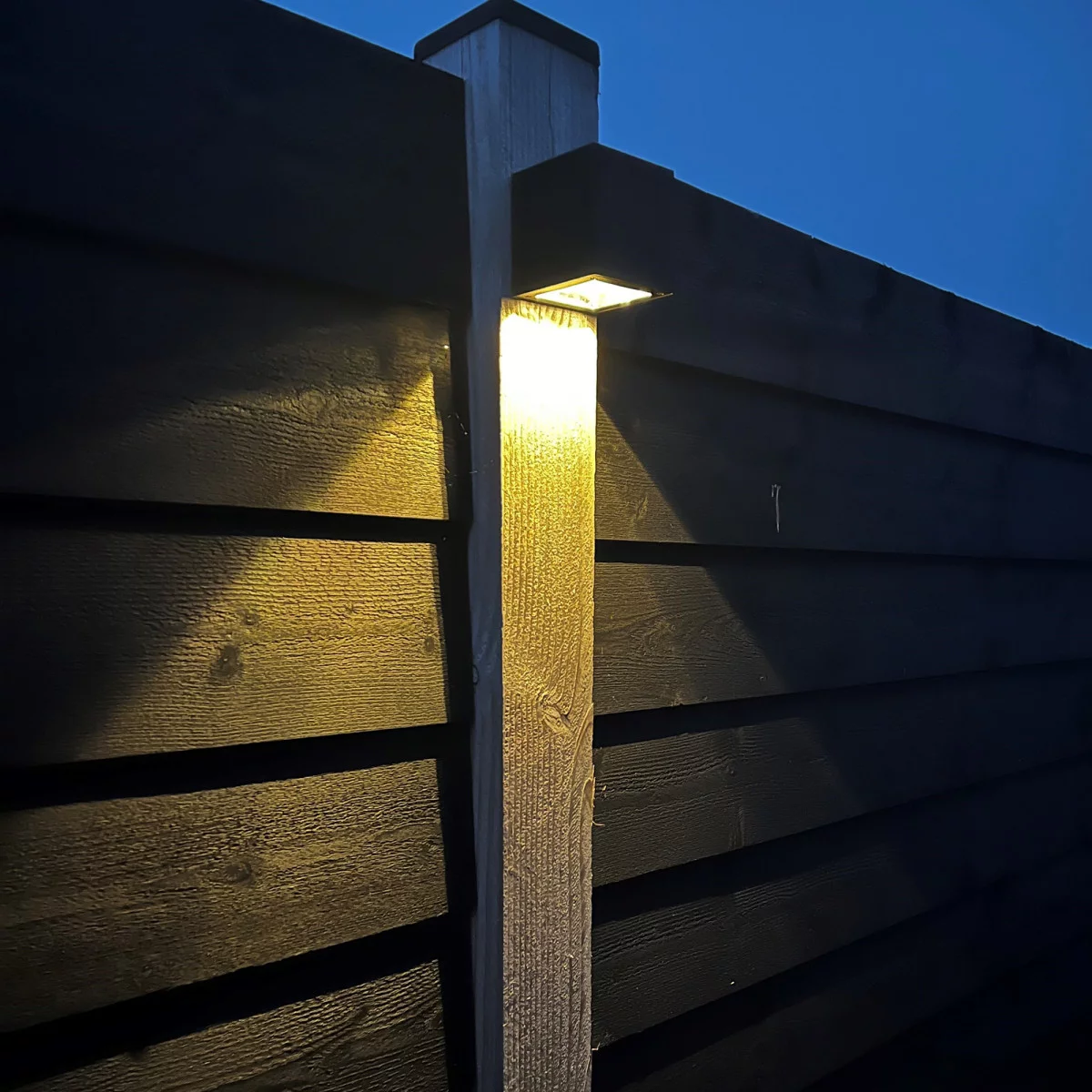 2er set LED Solar Cube Wandleuchte Schwarz | Nostalux.de